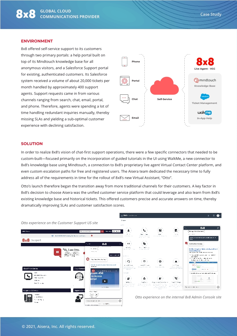 8x8 Case Study | Conversational AI